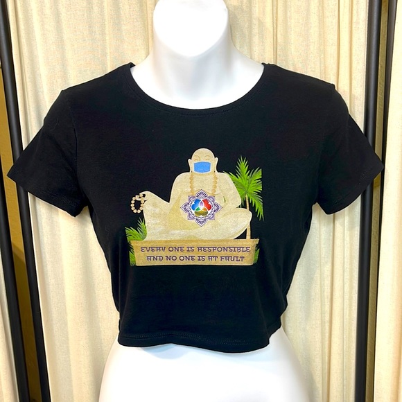 Tops | Moving Saleeuc Buddah Chakras Covid Crop Top Tree Of Life Size ...